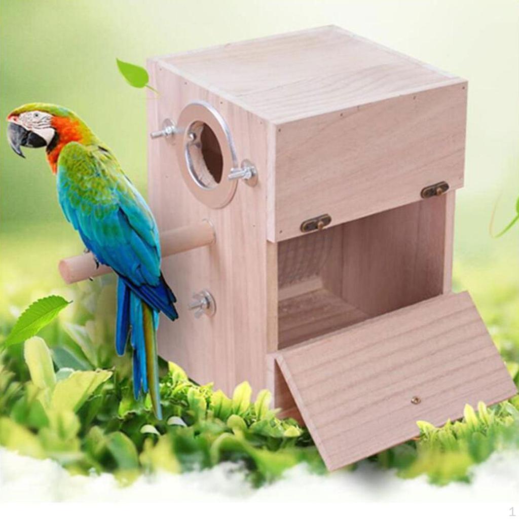Cheap Parrot Breeding Box Bird House Parakeet Mating for Lovebirds ...