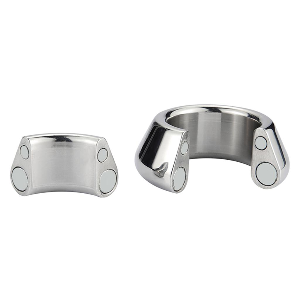 Buy Magnetic Metal Penis Rings Cage Stainless Steel BDSM Delaying ...