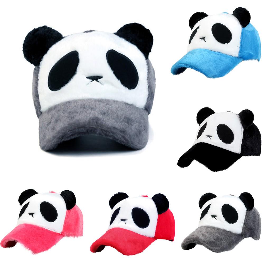 Buy Fashion Women Outdoor Hat Plain Vintage Panda Baseball Style Cap at ...