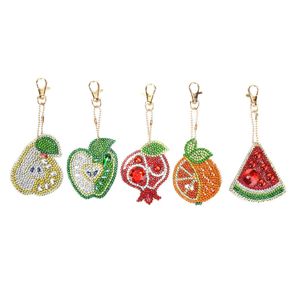 Buy 5pcs/set DIY Fruits Full Drill Special Shaped Diamond Painting ...