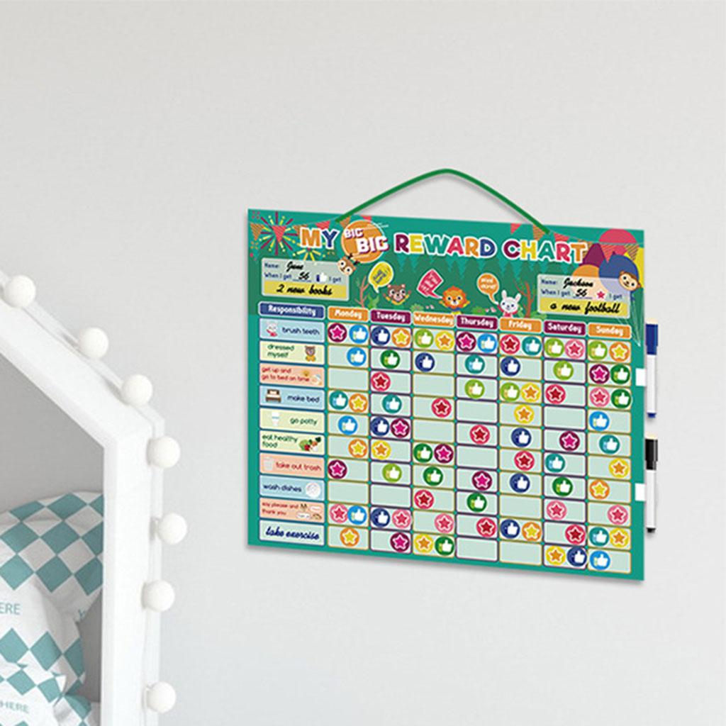 Buy Kids Magnetic Rewards Chart Behavior Educational Toy Incentive for ...