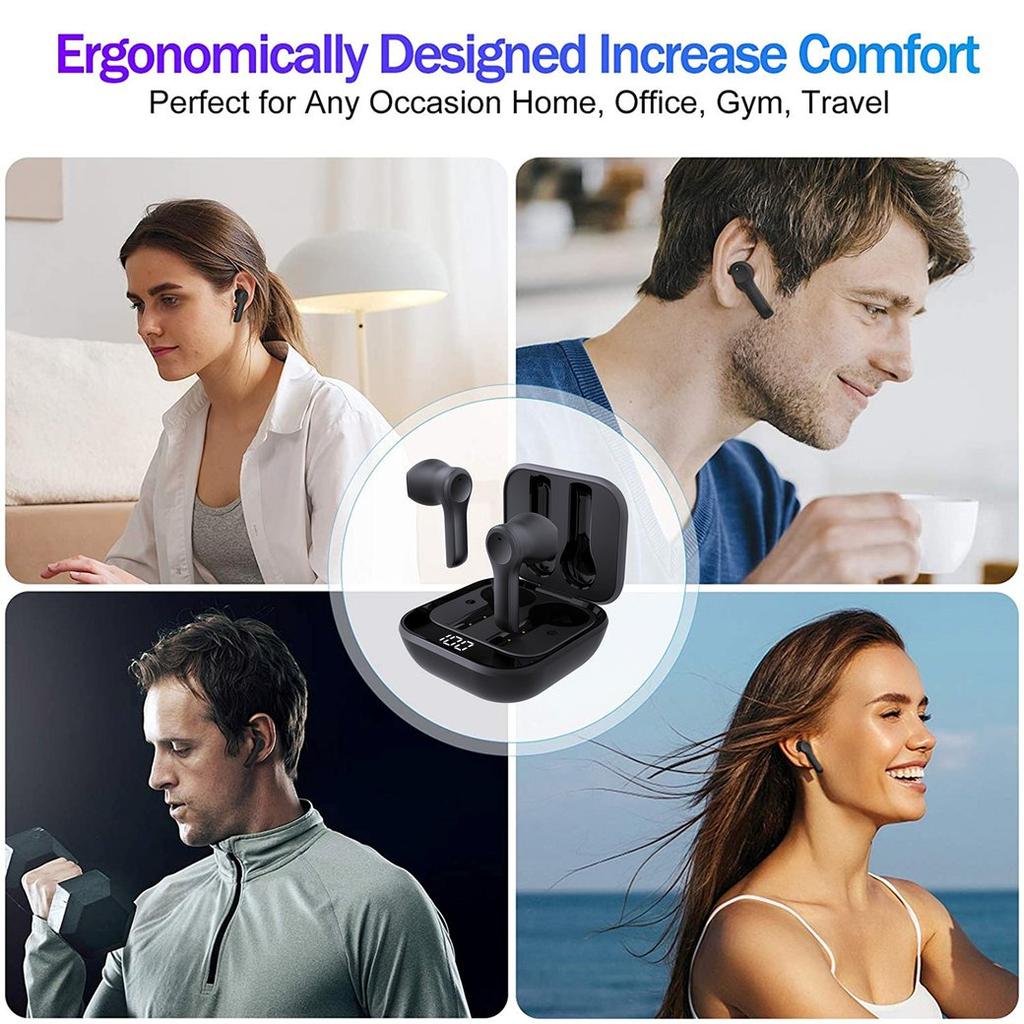 Buy DH F09 Mini Wireless Headset With LED Digital Display Wireless ...