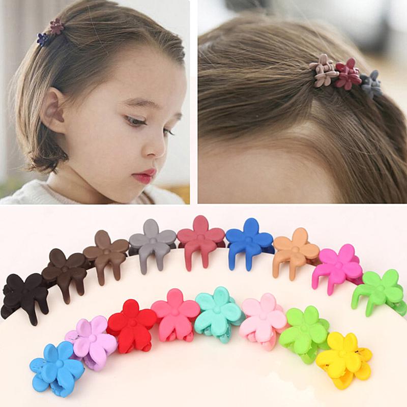Buy 5pcs Fashion Hairclips Baby Girls Flower Hair Claw Kids Cartoon ...