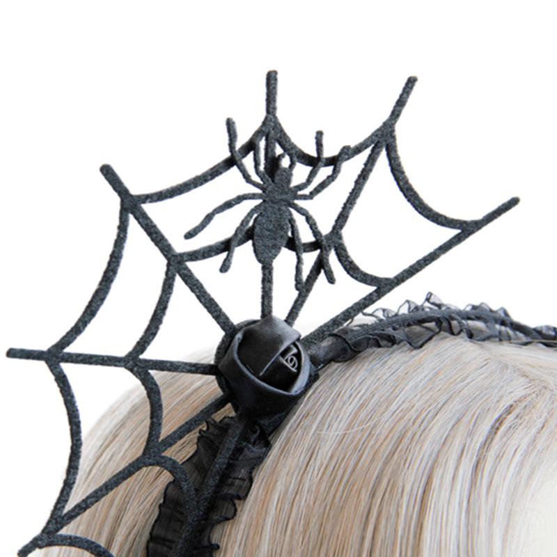 Buy Halloween Spider Hair Band Spider Web Hair Hoop Headband Pack For ...