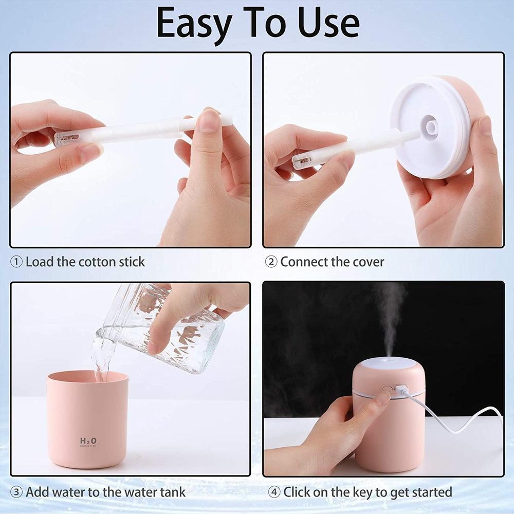 Buy Humidifier Portable USB Ultrasonic Colorful Cup Aroma Diffuser Cool Mist Maker Air ...