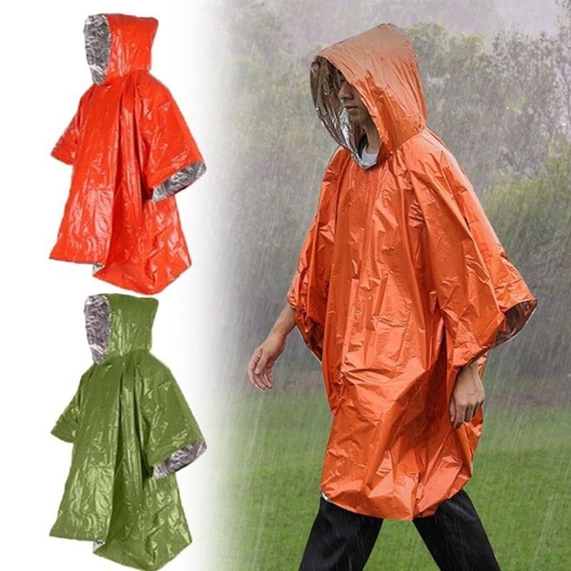Buy Emergency Survival Raincoat Outdoor Reflective First Aid Poncho ...