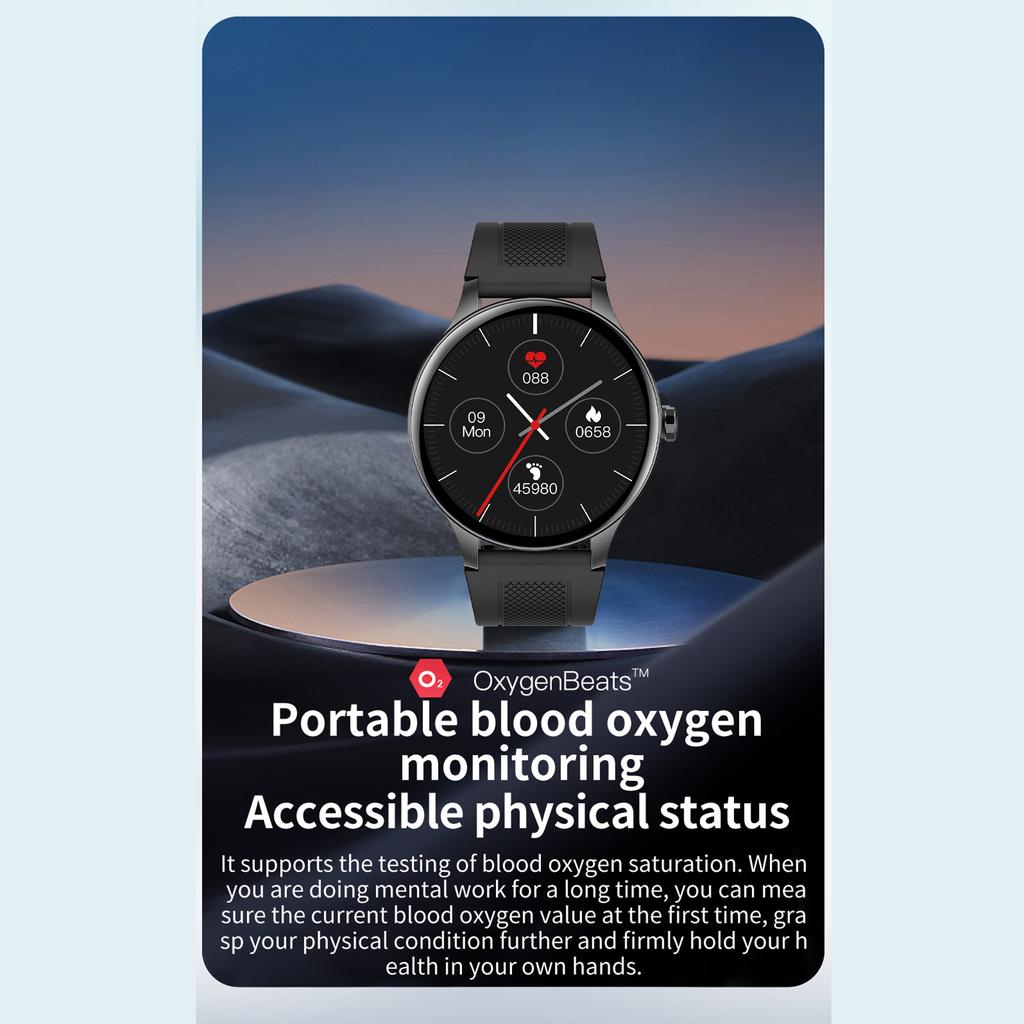 Buy SENBONO NY20 Smart Watch 1.3"" 360*360 Full-touch Retina Screen ...