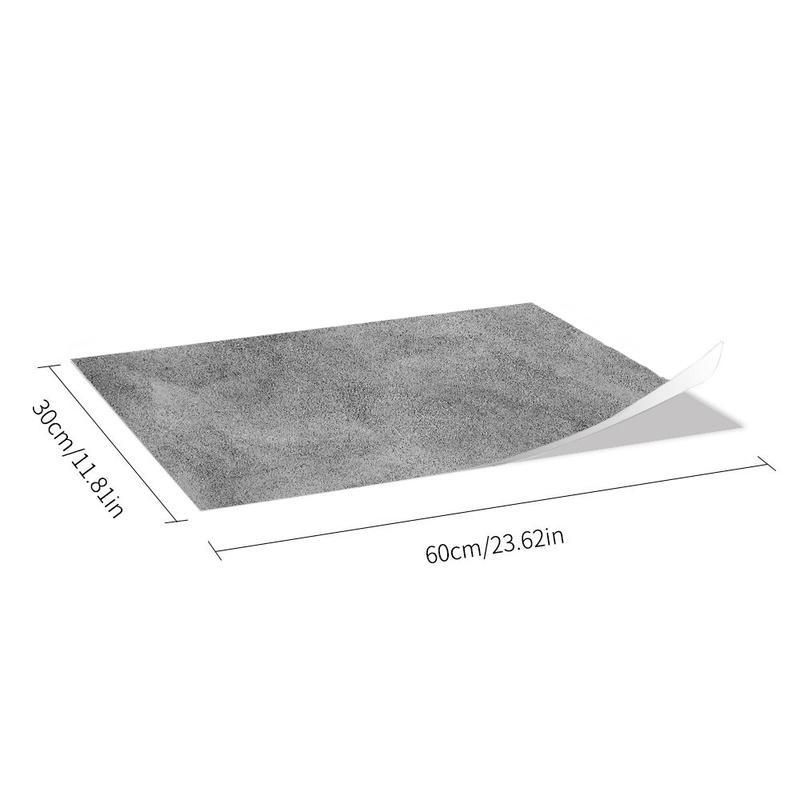 Buy 30x60cm Light Gray Cement Floor Sticker Peel & Stick Waterproof ...