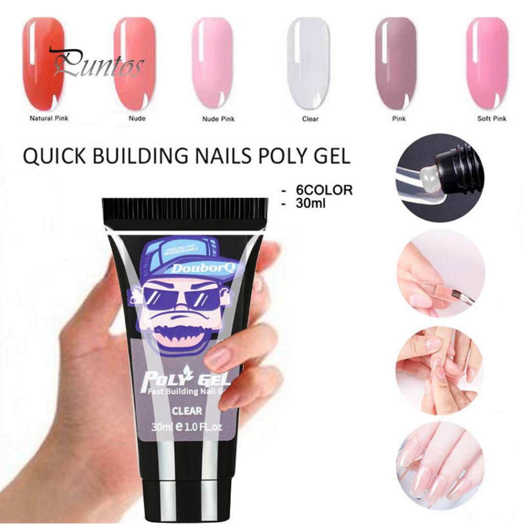 Buy Health Caring 30g UV Nail Builder Gel Finger Extension Polygel Long ...