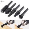 Buy 5pcs Steel Rotary Burr Set 6mm Shank Rasp Drill Bits Rotating Files ...