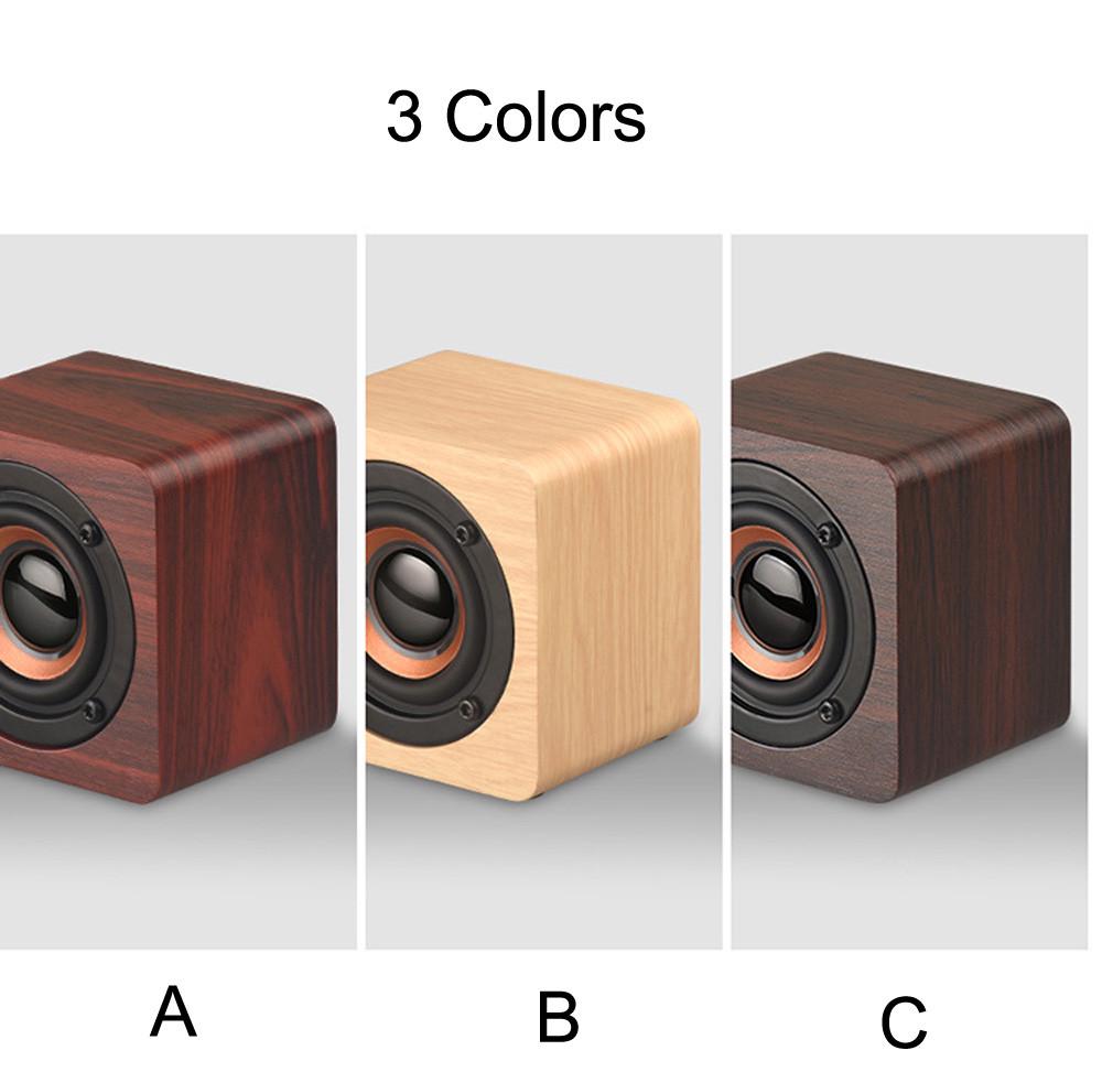 Buy Mini Wooden Wood Subwoofer Wireless Bluetooth HIFI Stereo Bass ...