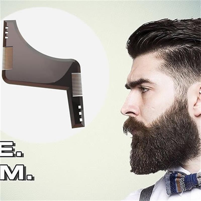Buy New Pattern Two-sided Beard Styling Template Beard Comb for Men ...