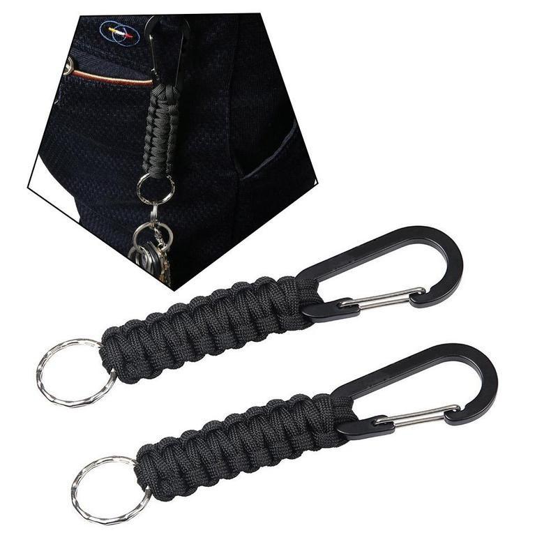 Buy Outdoor climbing buckle hook key chain hanger black fast climbing ...