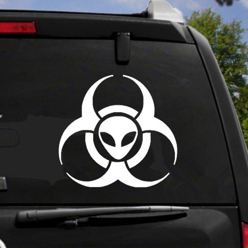Buy HZX1245 Alien Biohazard Symbol car sticker funny Vinyl Decals ...