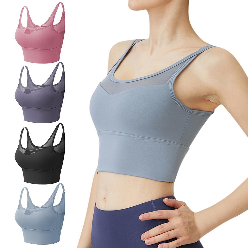Cheap Running Fitness Yoga Women Training Shockproof Sports Mesh Quick ...