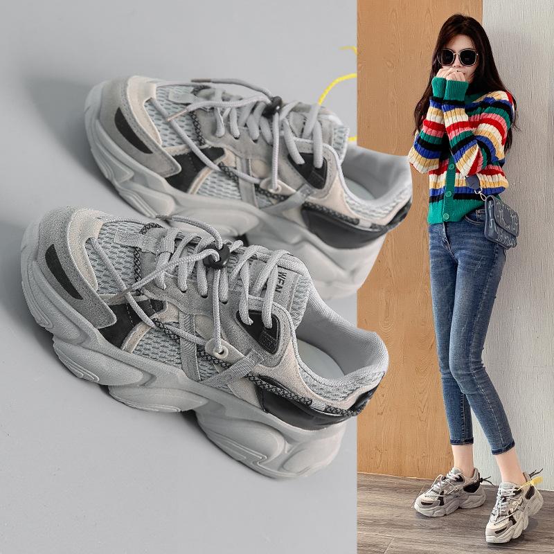 Female Spring New Korean High Rise Shoes Female Students Casual Sports ...