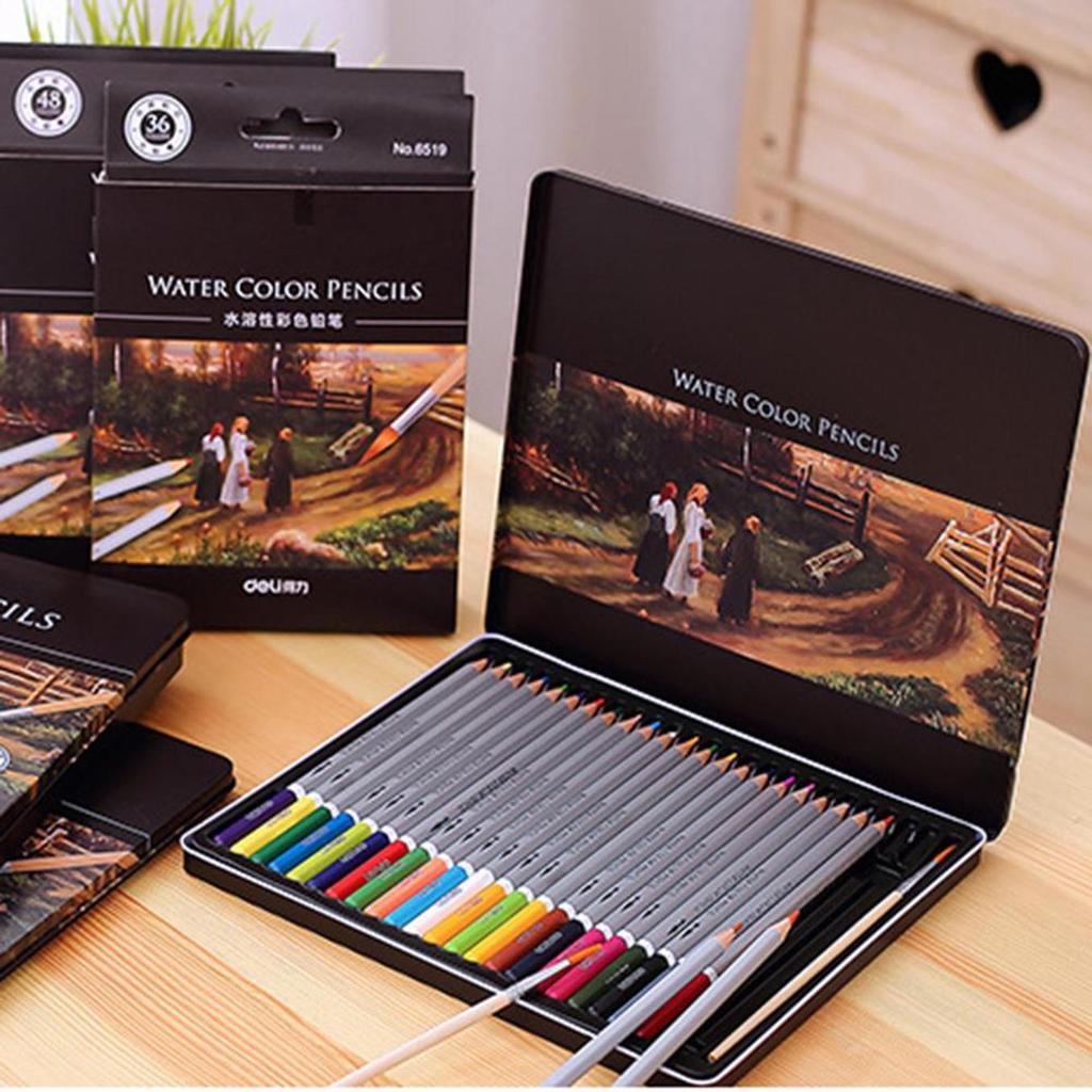Water Soluble Colored Pencil Set 36 Pcs Watercolor Pencils uygun ...