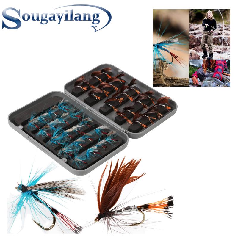 Buy Fly Fishing Lures 40pcs Floating Insect Dry Flies Fishing Lure Set ...