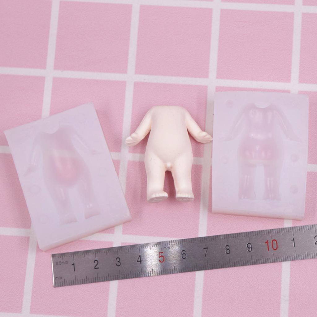 Buy DIY 3D Cute Doll Body Mold Boy Body-shape Silicone Mould Baby ...