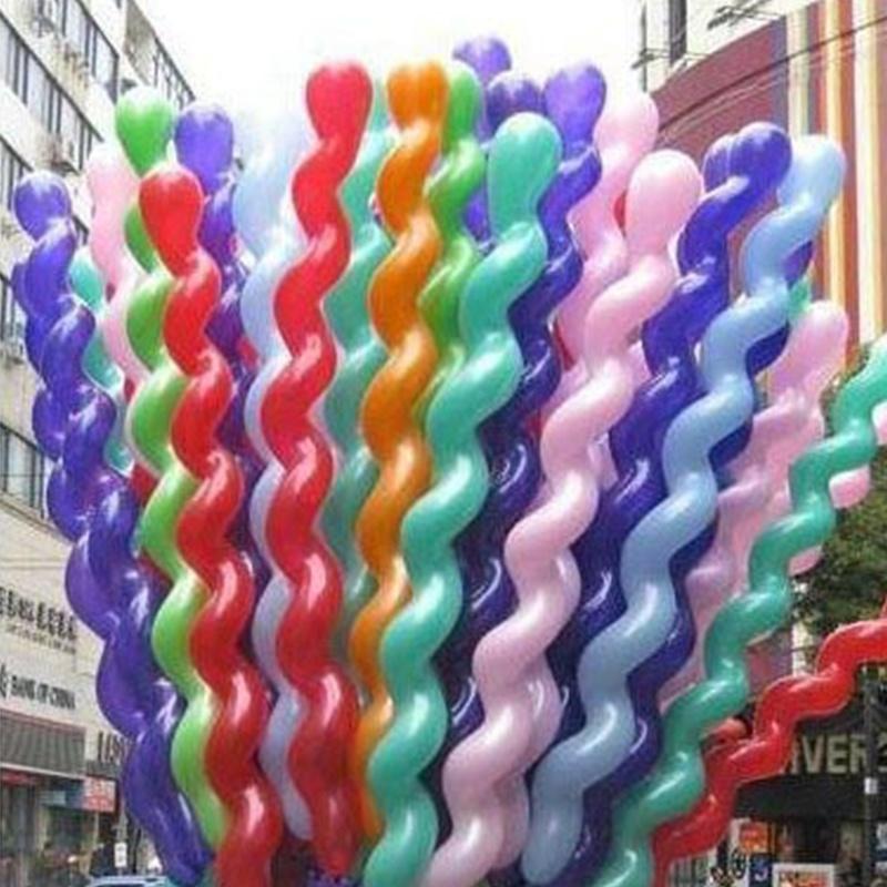 Buy 100/50/20PCS Threaded Latex Balloons Inflatable Balloons Wedding ...