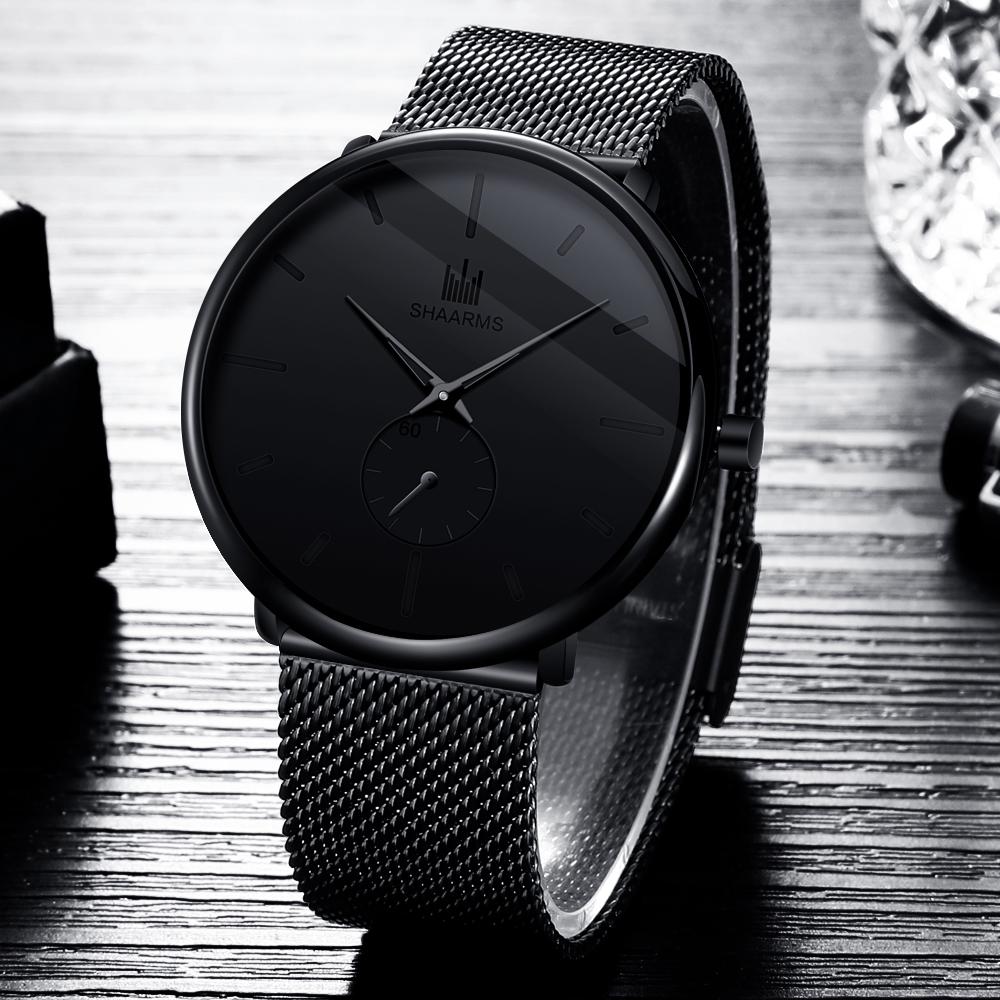 Buy Men Watch Fashion Mesh Strap Casual Quartz Watches Gift at ...
