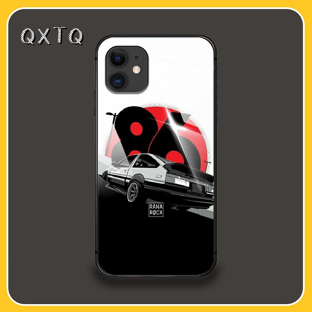 Buy JDM AE86 Initial D Tempered Glass Phone Case Cover For IPhone 7 8 ...