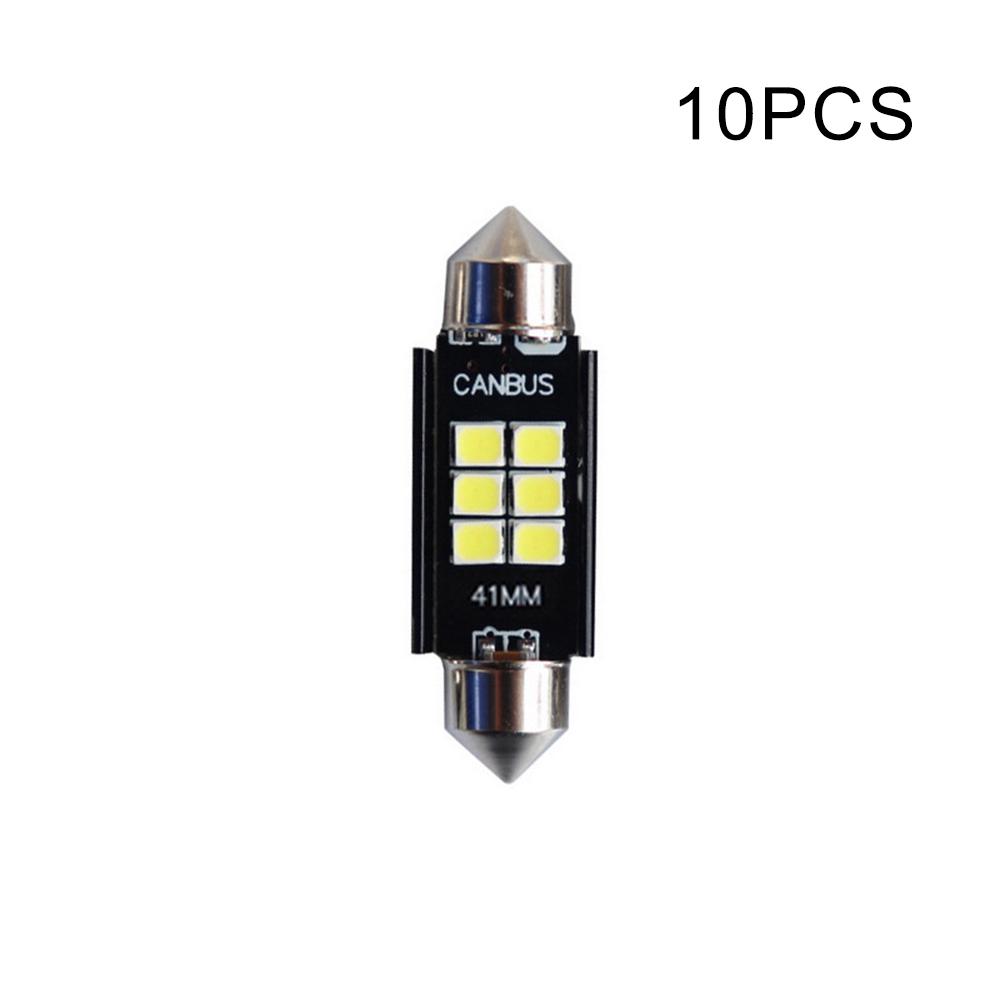 Buy 10X 41Mm 3030 6SMD LED INTERIOR DOME/MAP PANEL Light Bulbs Canbus ...