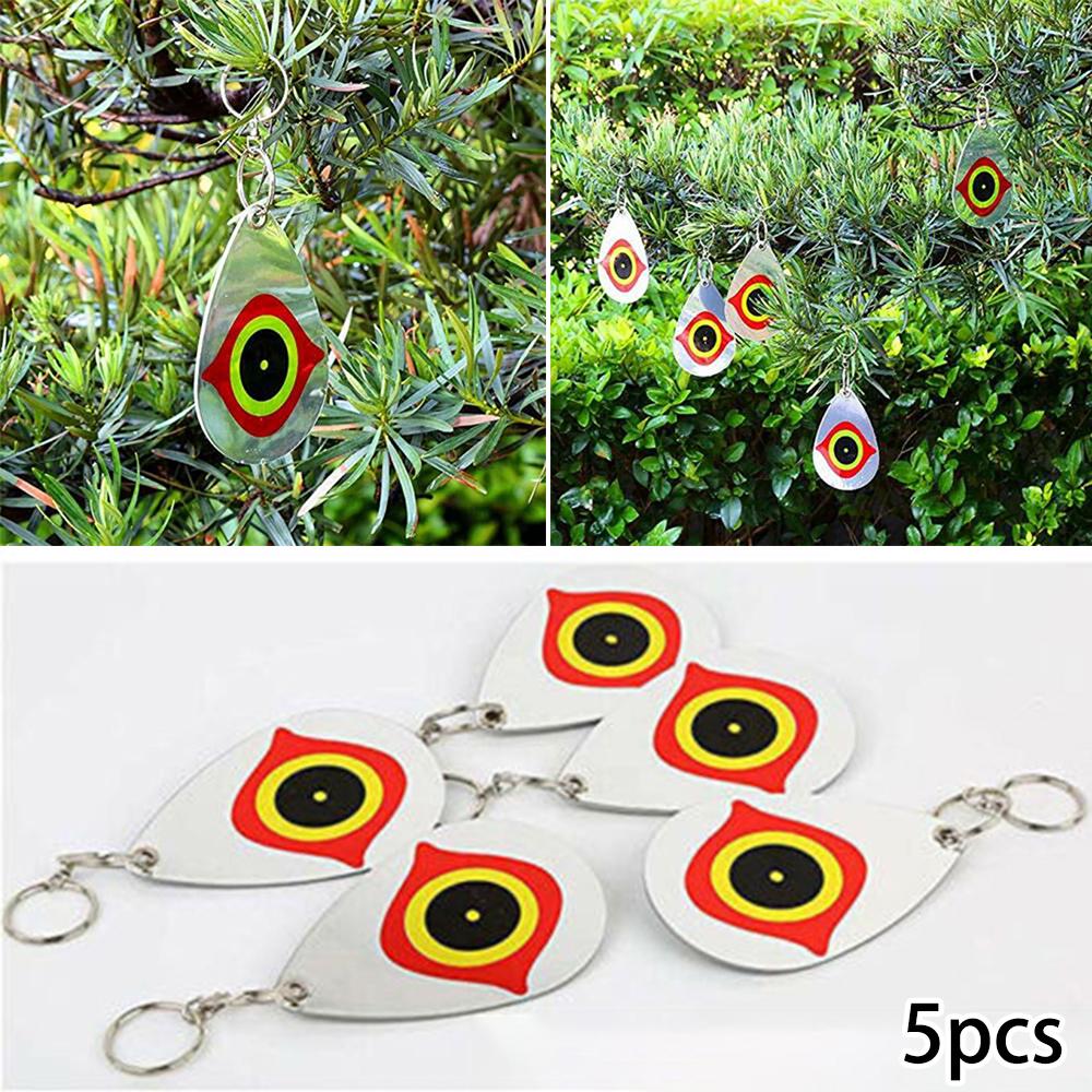 5PCS Bird Repellent Horrible Predator Eye Scare Birds Deterrent Hanging ...