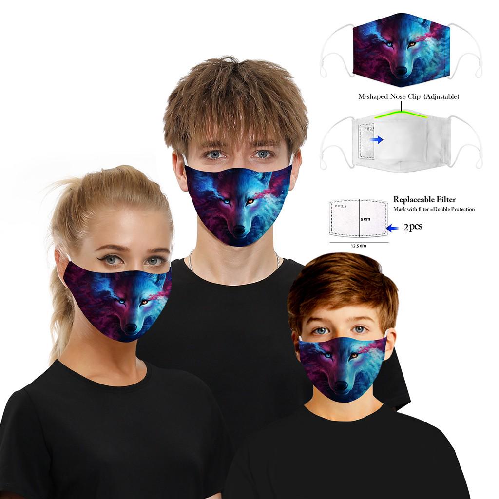 Buy Dustproof Windproof Foggy Haze PM2.5 Mask With 2PC Mask Gasket Face ...