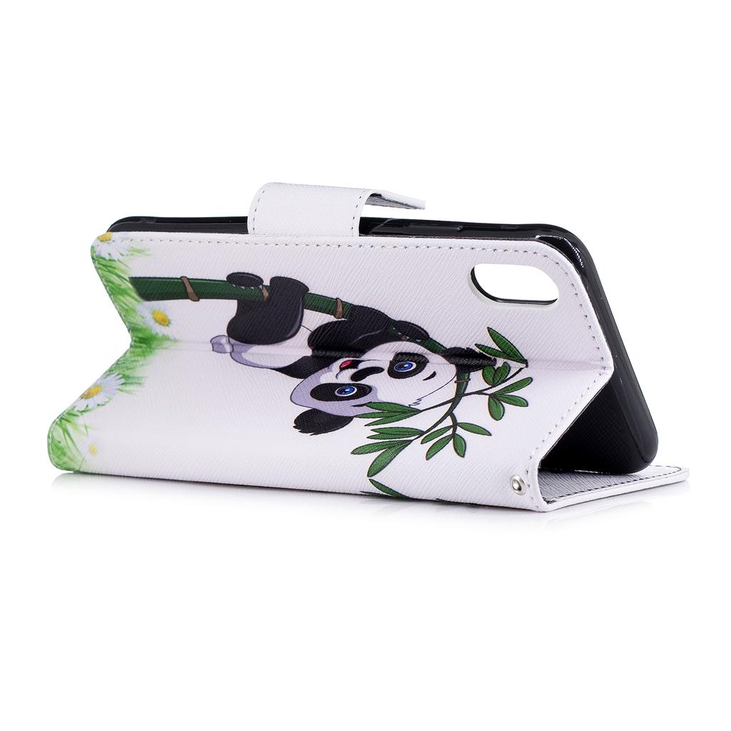 Buy Cute Panda Painted Pattern PU Leather Flip Wallet Card Cash Pocket ...