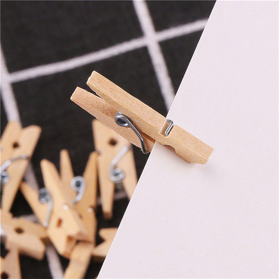 Buy DD ZZ Small Wooden Clip 100 Packs Wood Clips Diy Photo Clips ...