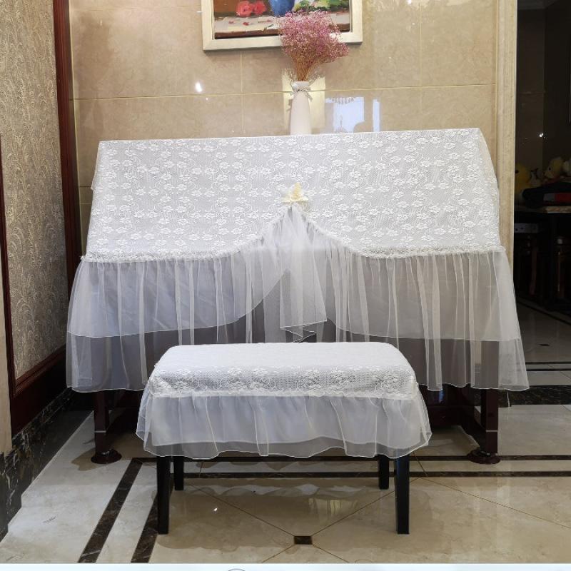 Fashion lace double-layer piano full drape lace piano dust cover cover ...