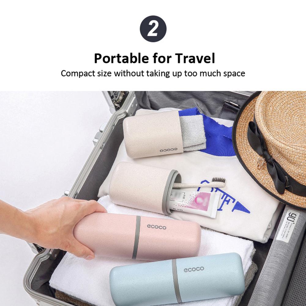 Buy ECOCO Portable Toothbrush Toothpaste Travel Case Cover Holder ...