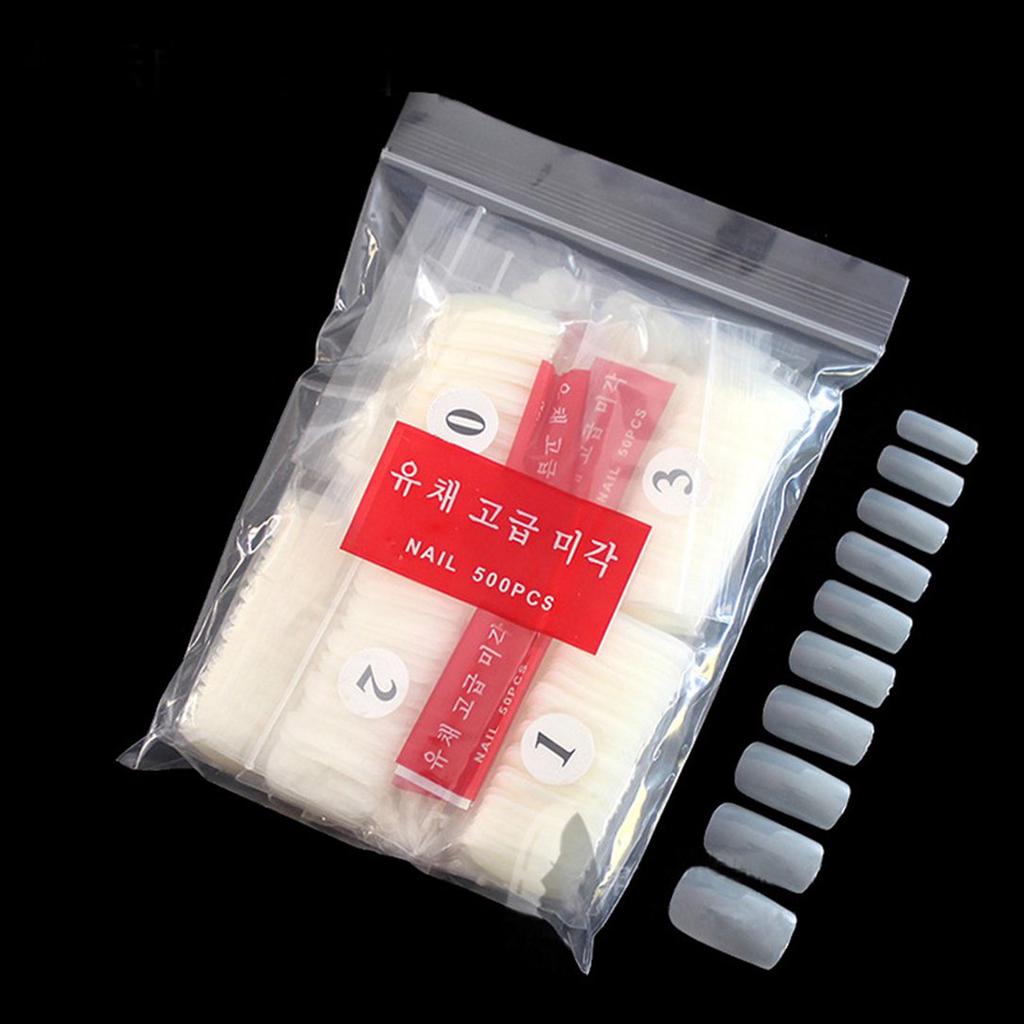 Buy IHS-500pcs False Nail Tips Fake Nails Natural False Nails for DIY ...