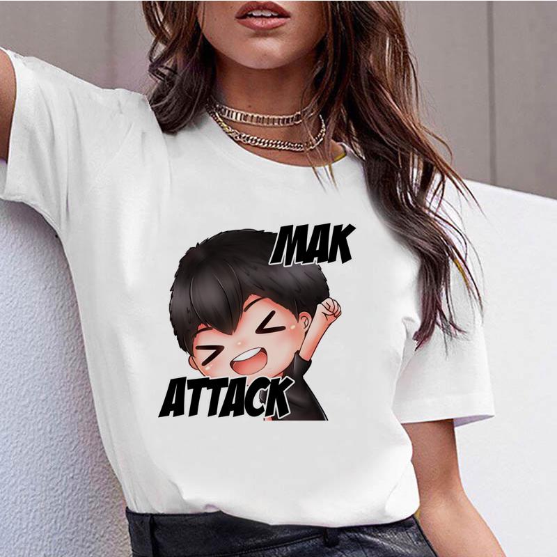 Buy Mak Attack Big Logo Women Harajuku Short Sleeve Fun Cartoon Top Tees Female at affordable ...