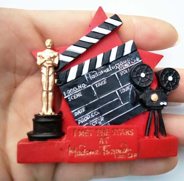 Buy World Tourism Memorial Oscar Movie Golden Resin Fridge Magnet ...