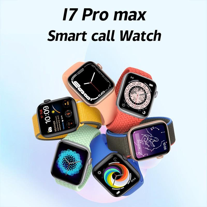 Buy I7 Pro Max Smart Watch 1.8" Full Touch Series 7 Phone Call Diy ...