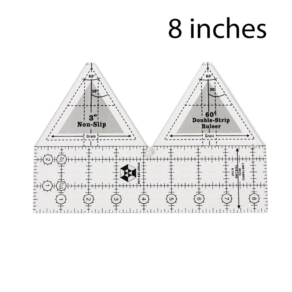 Transparent Quilting Sewing Patchwork Ruler 60 Degree Equilateral ...
