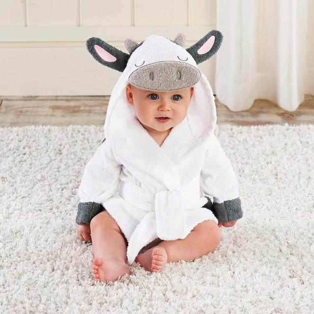 Buy Baby Cute Mini Cartoon Bathrobes Soft Comfortable Bathrobe Warm ...
