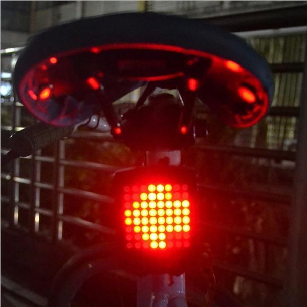 Buy Bright 64 LED Wireless Turn Signals Bike Light Rechargeable Led ...