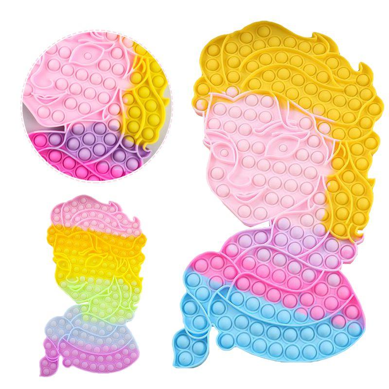 Buy Princess Fidget Toys It Push Popits Squishy Sensory Stress Relief ...
