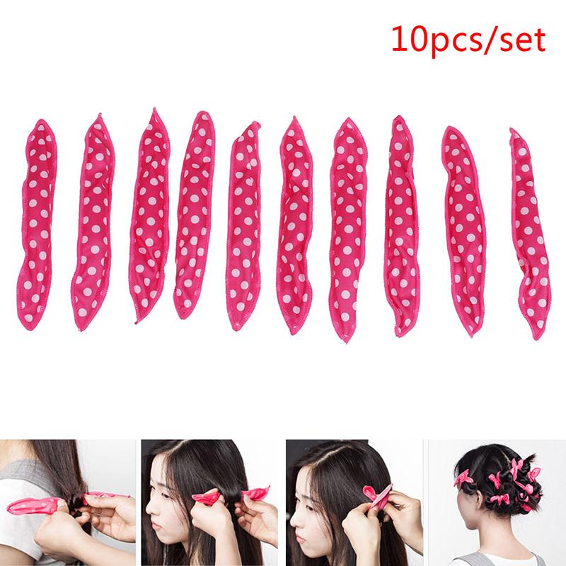 Buy 10Pcs Magic Curler Hair Rollers Night Sleep Wave Point Foam Hair ...