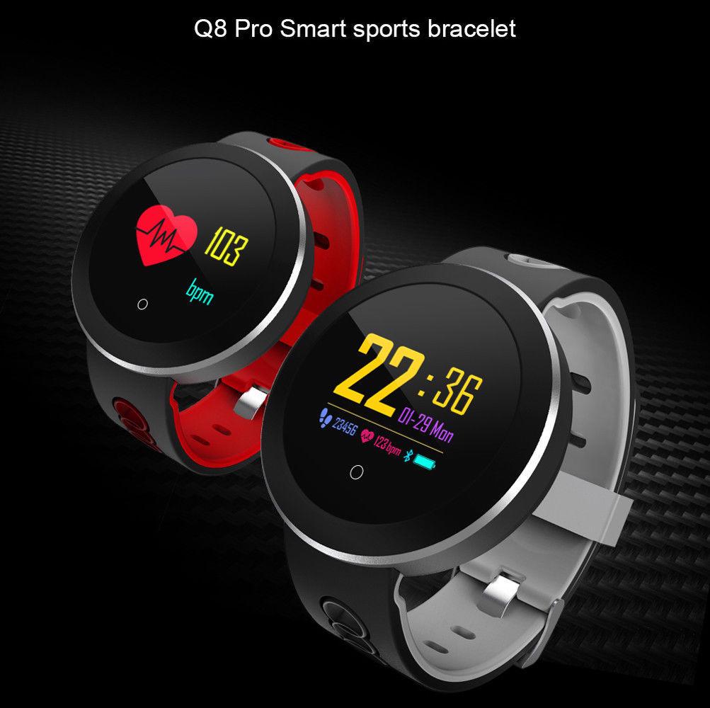 Waterproof Bluetooth Smart Watch Heart Rate Monitor Wristband Sport ...