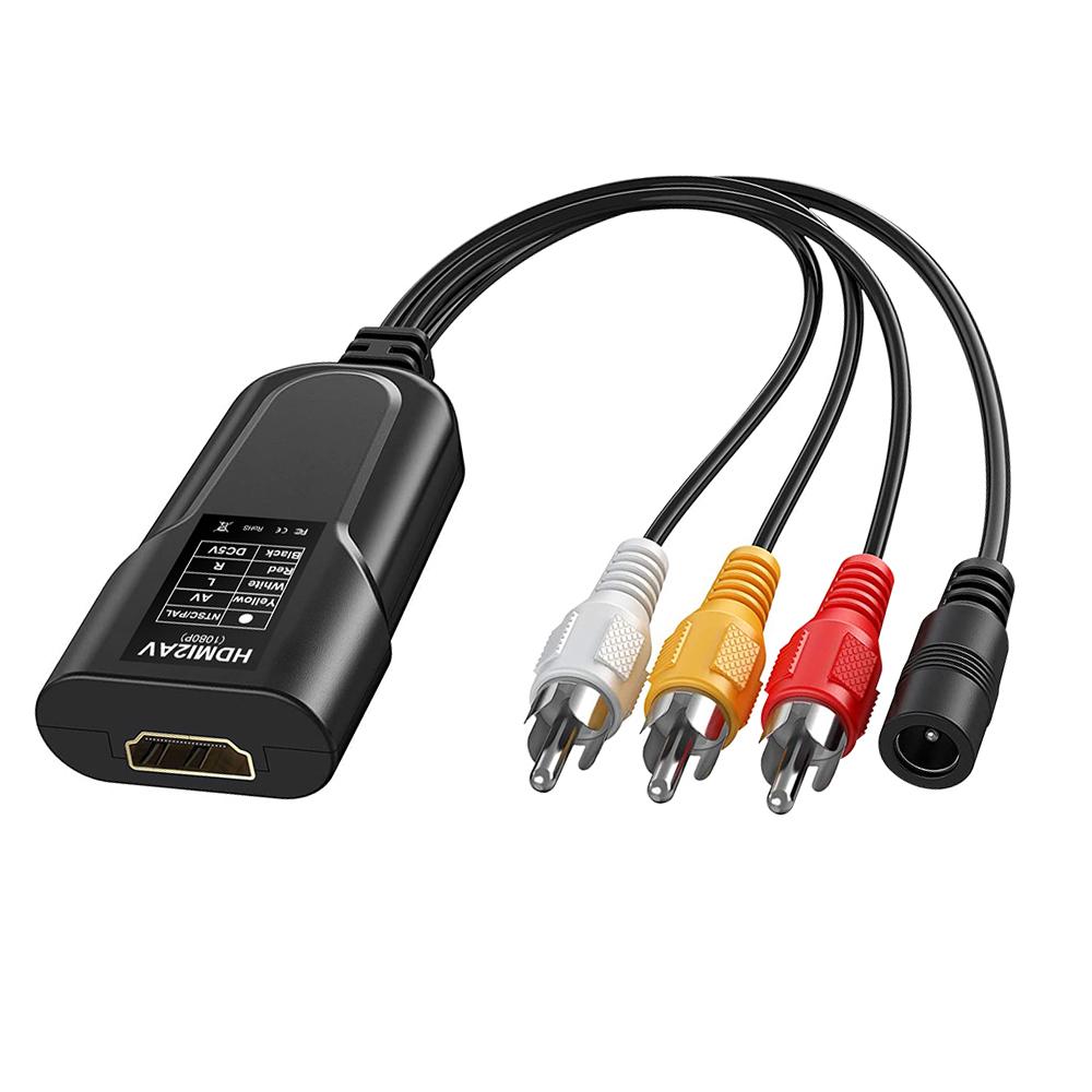 Buy To RCA Composite AV Video Audio Converter Adapter Support NTSC PAL ...
