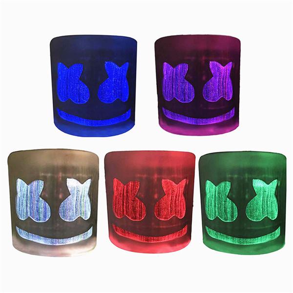 Buy DJ Led Mask Music Festival Full Head Helmets Latex Mask DJ Helmet ...