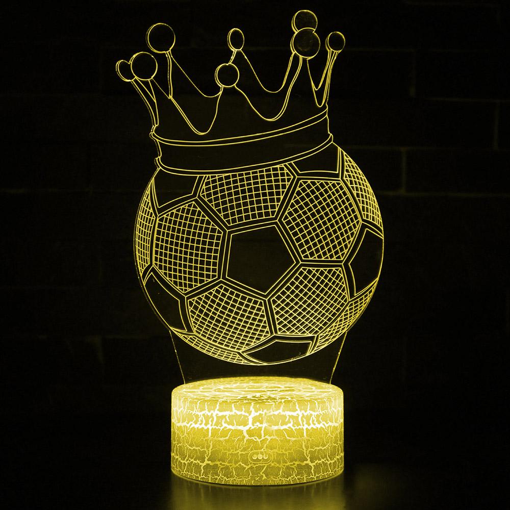 Cheap 3D LED Night Light Fashion Rugby Football Pattern 7 / 16 Color ...