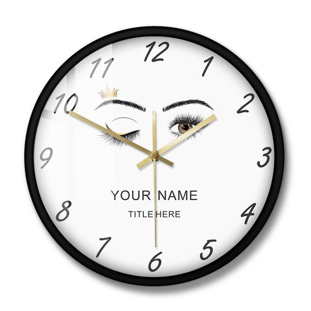 Satın alın Eyelashes Extensions Beauty Salon Studio Custom Wall Clock ...