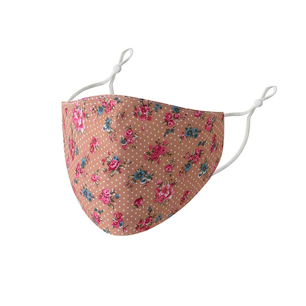Buy LL Adult Washable Adjustable Breathable PM2.5 Flower Printed ...