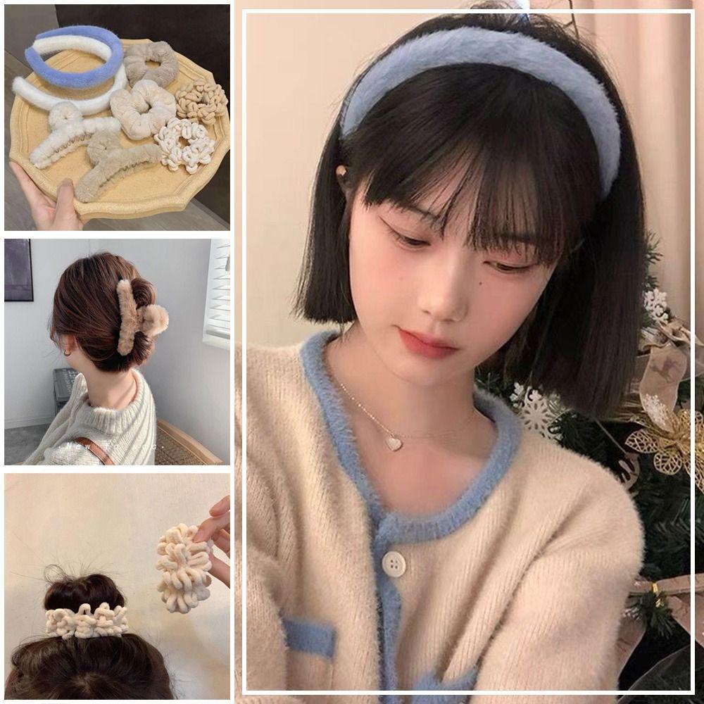 Buy Washing Face Towel Cloth Headwear 8-Piece Plush Hair Accessories ...
