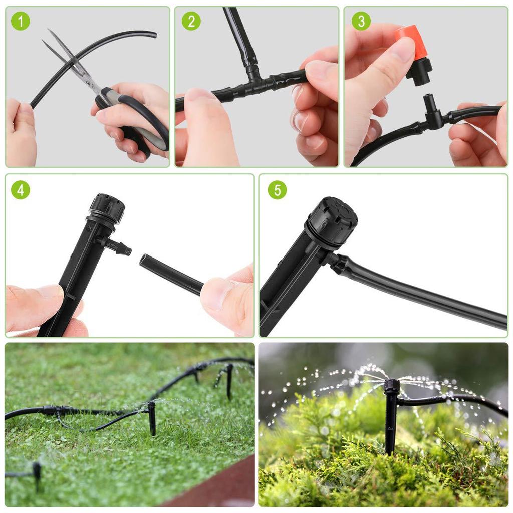 Buy 30M Irrigation Watering System DIY Micro Drip Plant Garden Flower ...
